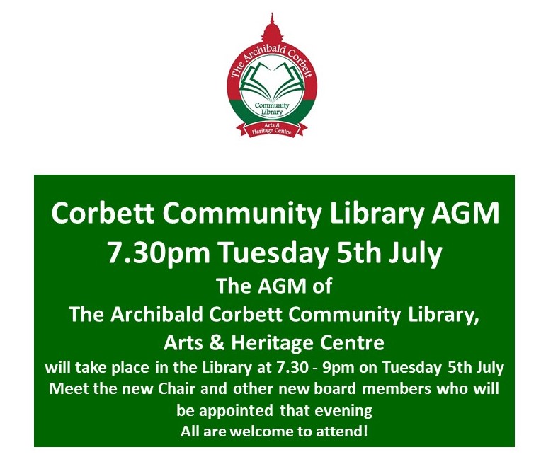 Corbett Community Library AGM - The Corbett Community Library