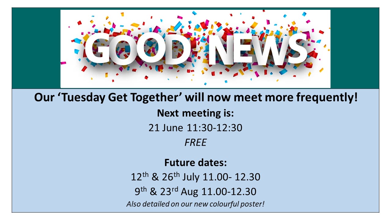 Tuesday Get Together Update! - The Corbett Community Library